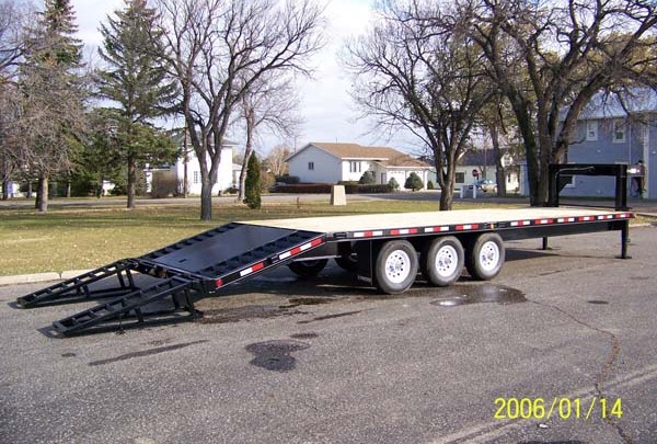 Gooseneck Hitch Flatdeck Trailer Commercial Series