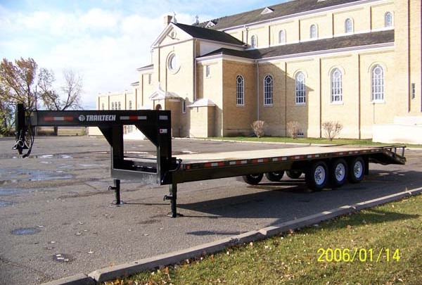 Gooseneck Hitch Flatdeck Trailer Commercial Series